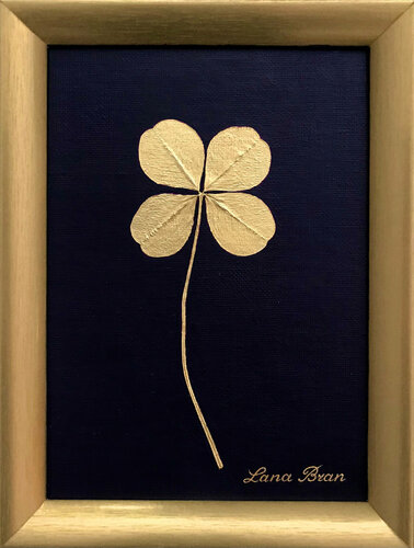 Clover. Gold. Four-leaf clover. Golden clover by Lana Bran (2022 ...
