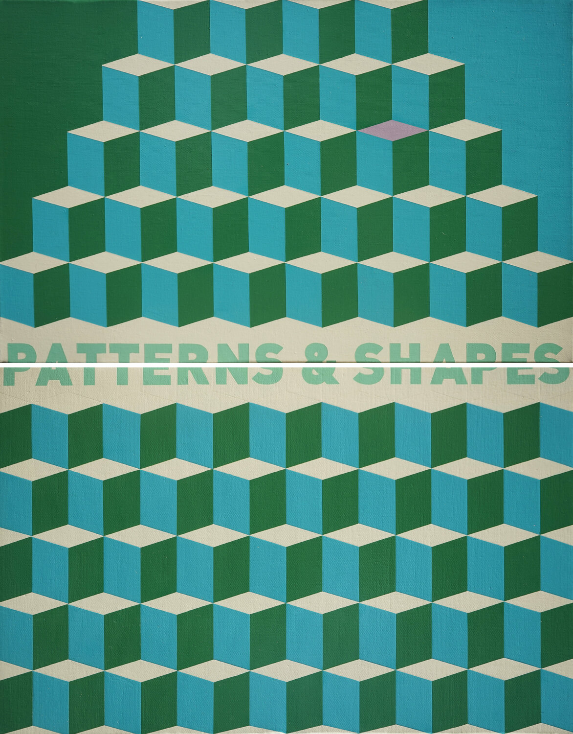 Patern and shape by Youngjin Jun (2012) : Painting Acrylic on Canvas ...