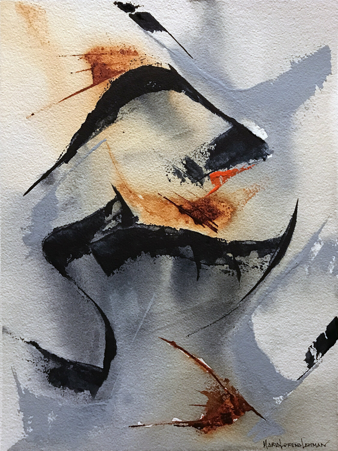 Between Duality von Maria Lorena Lehman (2022): Werk auf Papier ...
