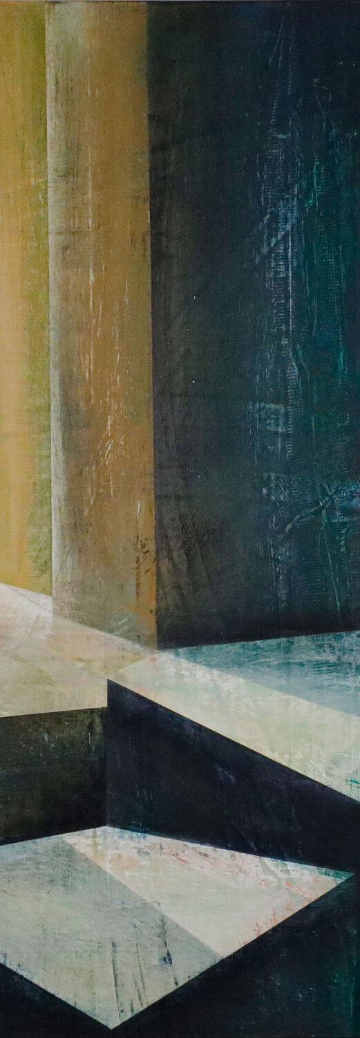 Zwischen Licht und Schatten I von Peter Knauer (2022): Malerei Acryl ...