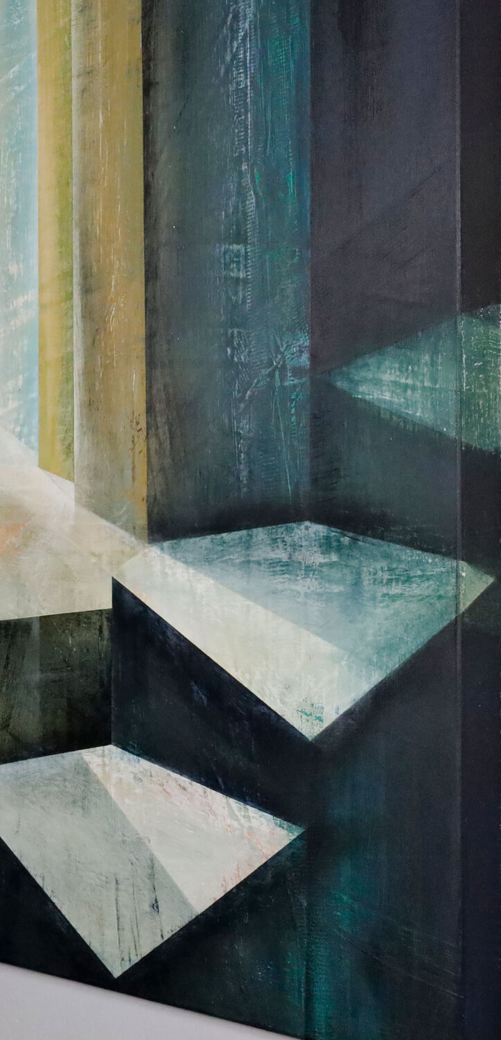 Zwischen Licht und Schatten I von Peter Knauer (2022): Malerei Acryl ...