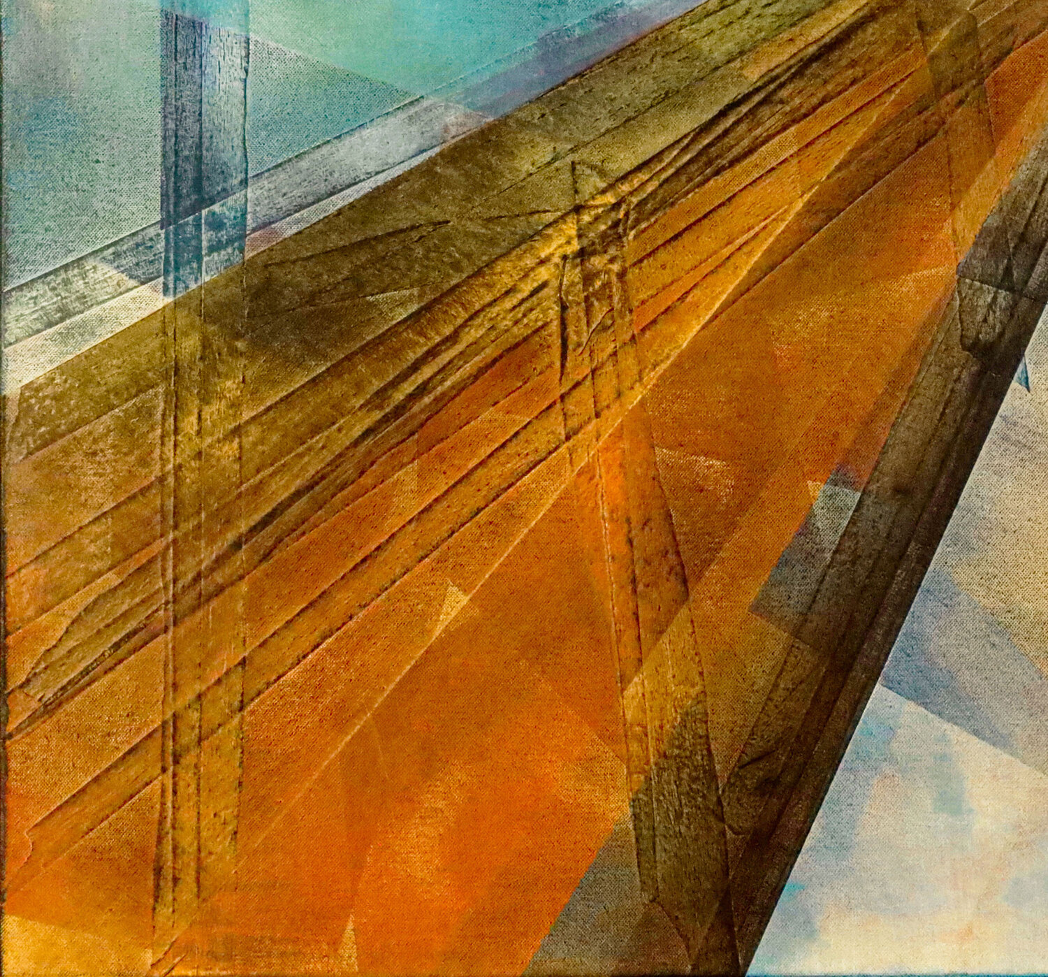 Der Himmel ist die Grenze III by Peter Knauer (2015) : Painting Acrylic ...