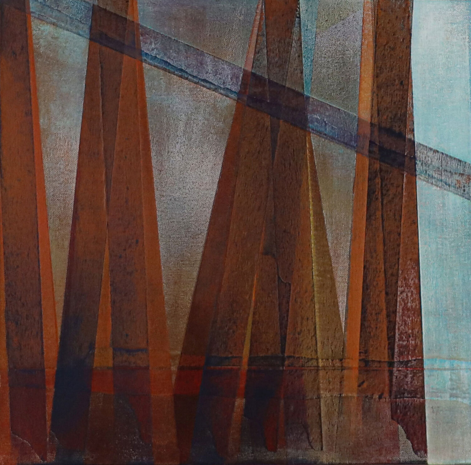 Der Himmel ist die Grenze II von Peter Knauer (2015): Malerei Acryl ...