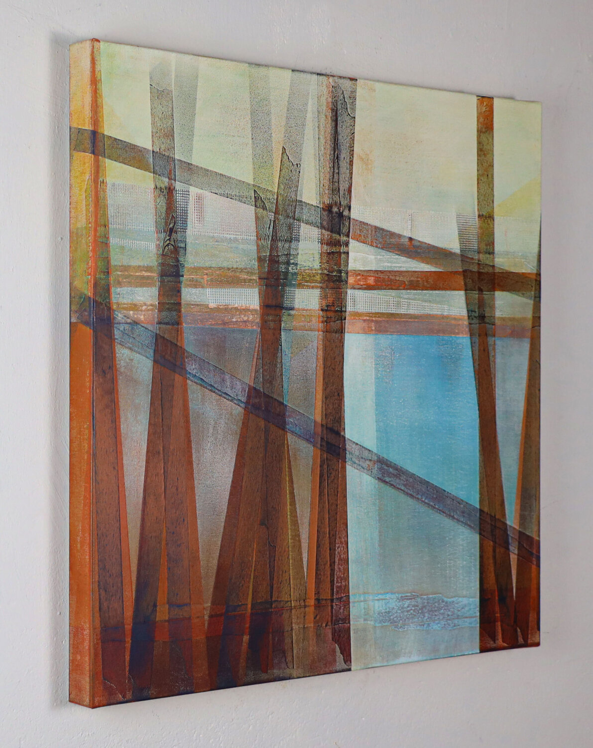 Der Himmel ist die Grenze II von Peter Knauer (2015): Malerei Acryl ...