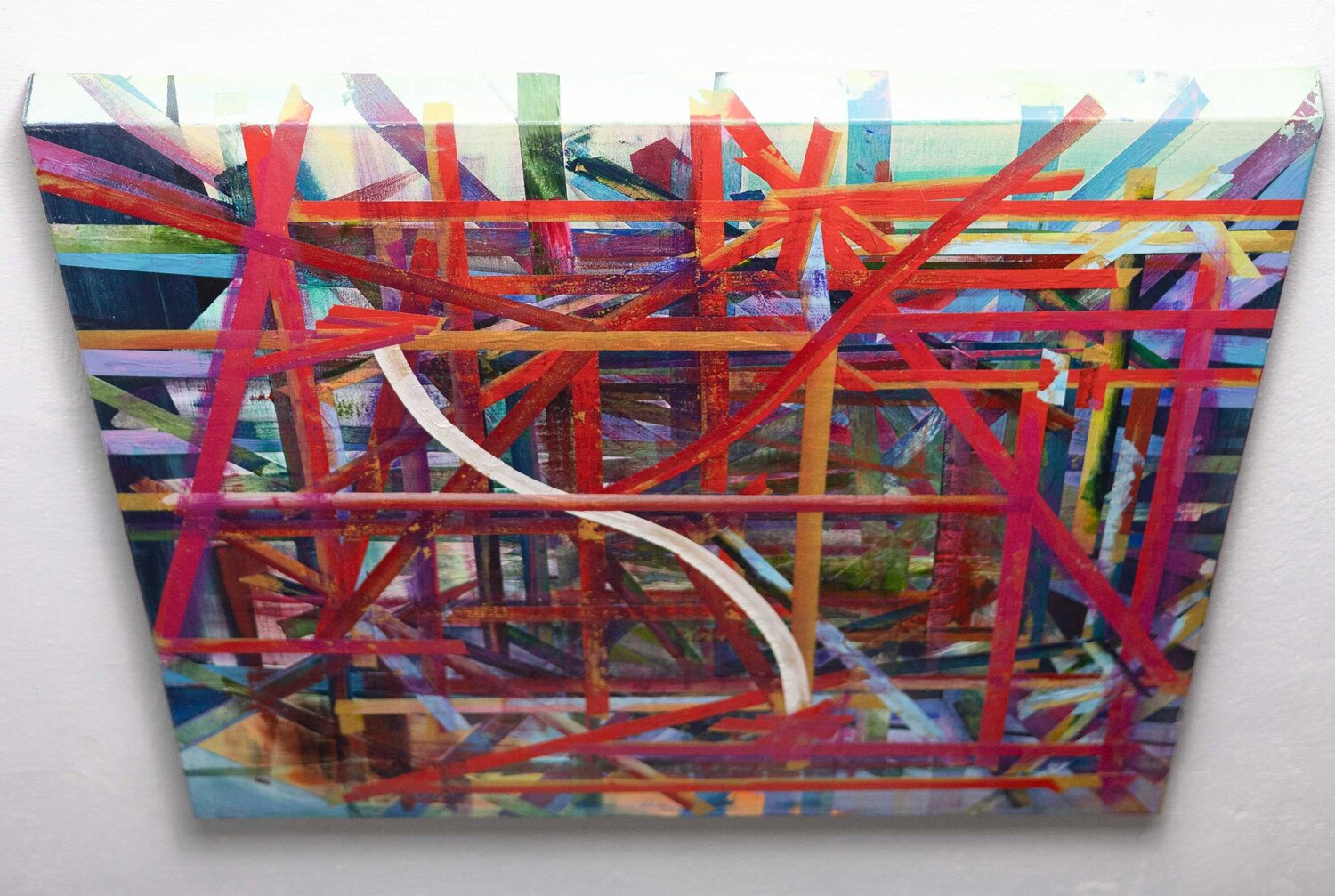 Drunter und Drüber by Peter Knauer (2011) : Painting Acrylic, Collage ...