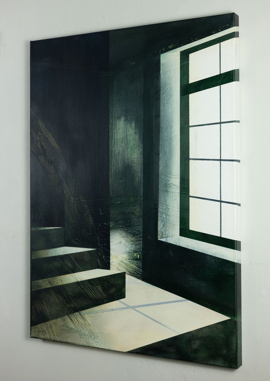 Klares Licht - Leerer Raum II von Peter Knauer (2024): Malerei Acryl ...