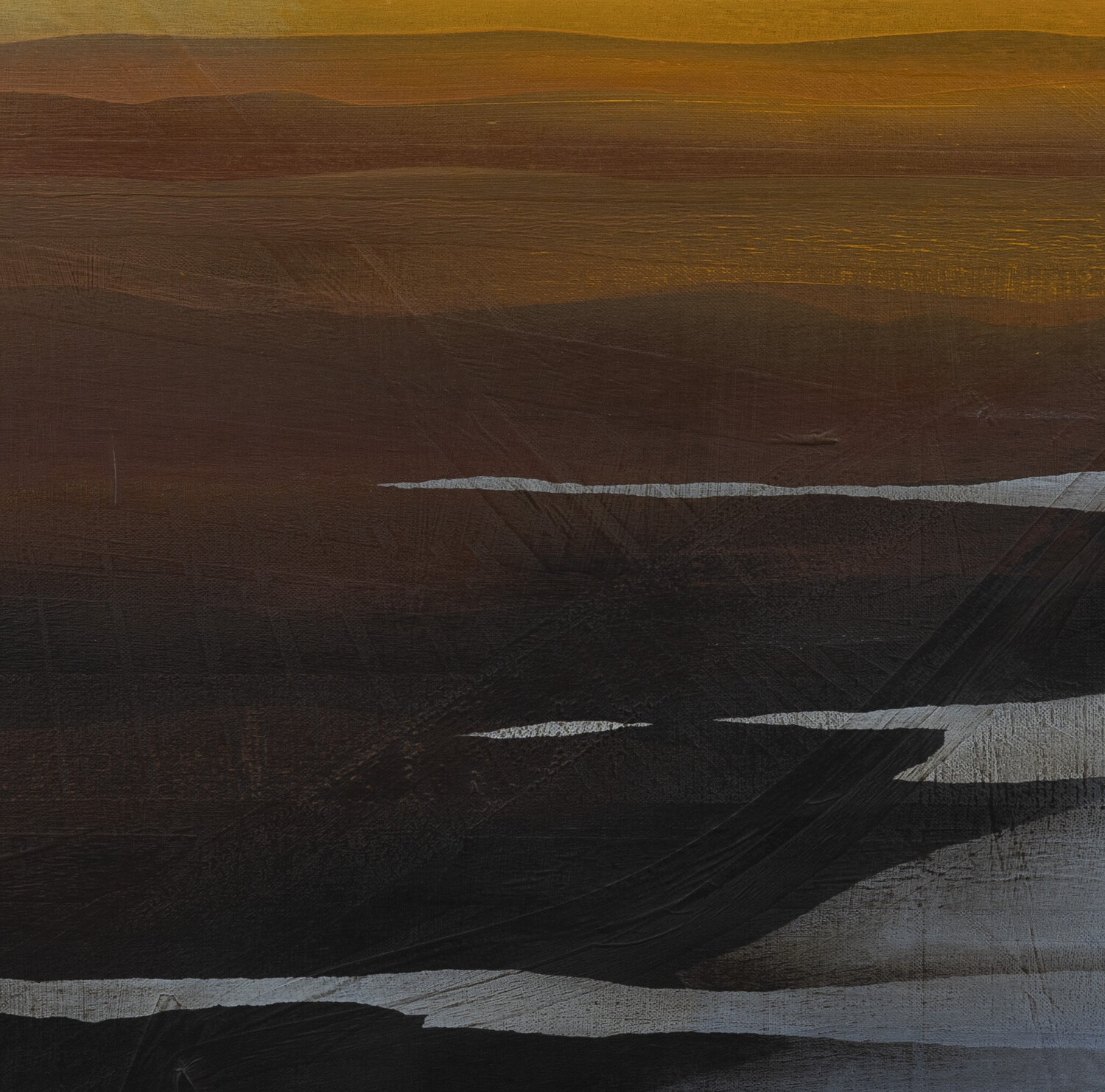 Moorlandschaft IV di Peter Knauer (2025): Pittura a Acrilico su Tela ...