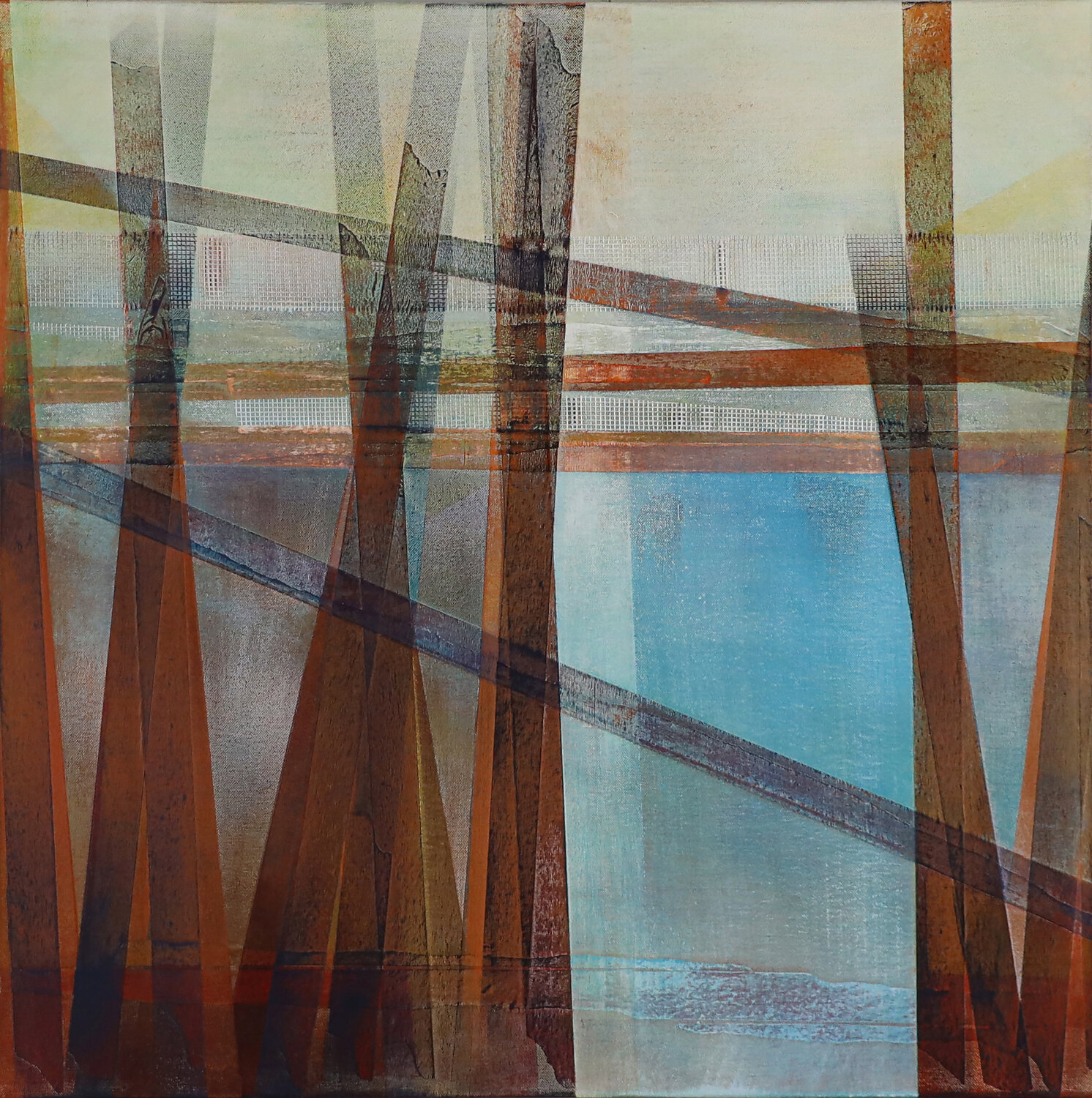 Der Himmel ist die Grenze II von Peter Knauer (2015): Malerei Acryl ...