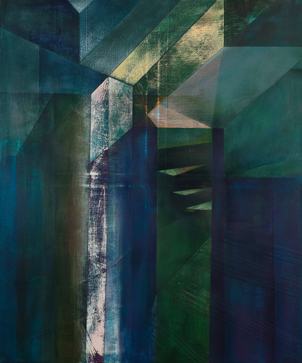 Klares Licht - Leerer Raum I by Peter Knauer (2023) : Painting Acrylic ...