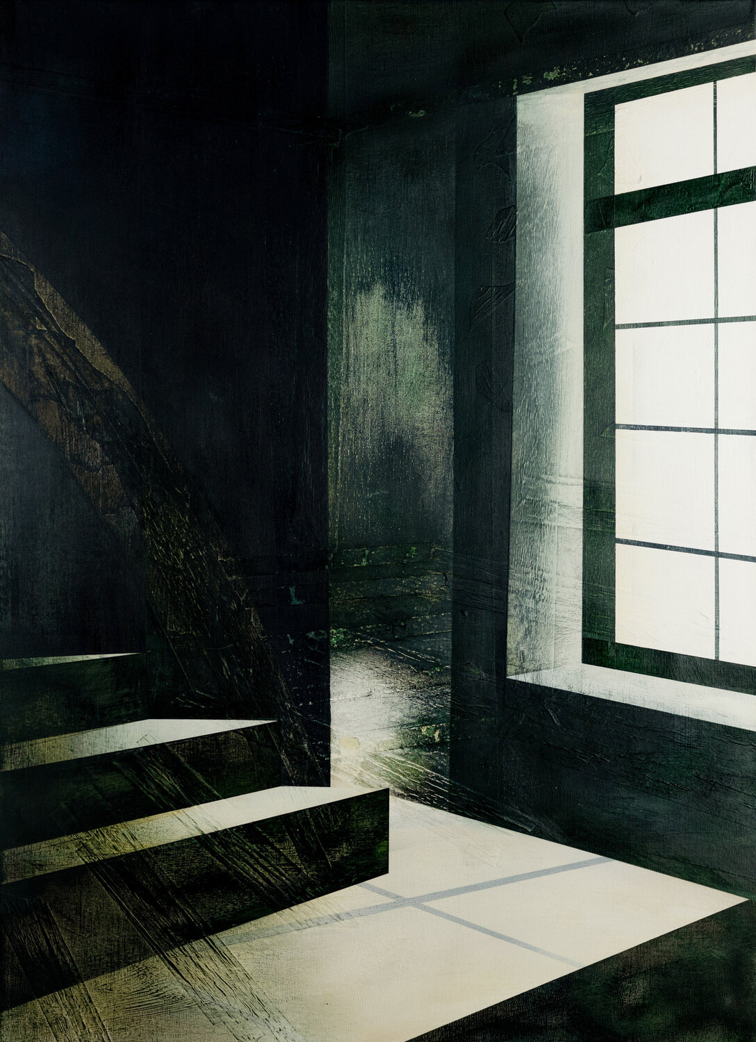 Klares Licht - Leerer Raum II von Peter Knauer (2024): Malerei Acryl ...