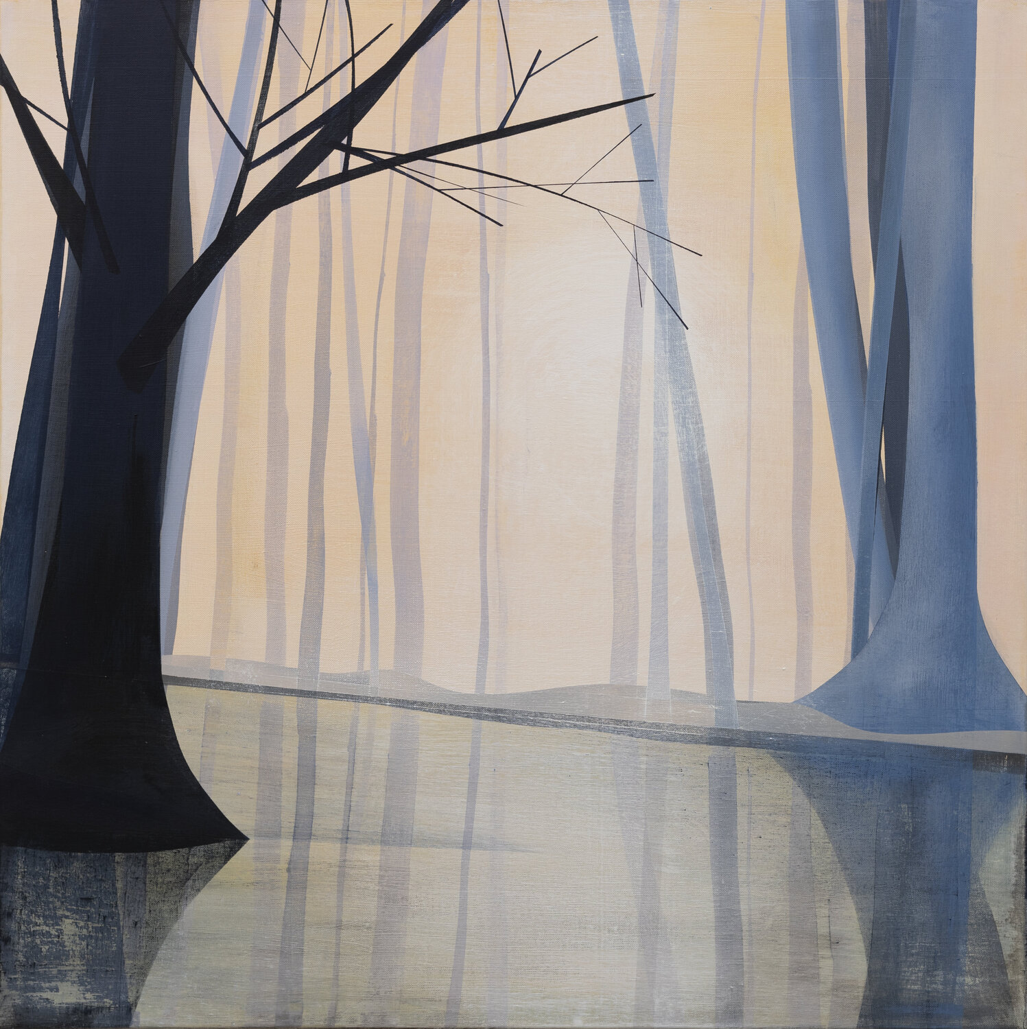 Moorlandschaft V de Peter Knauer (2025): Pintura Acrílico en Lienzo ...