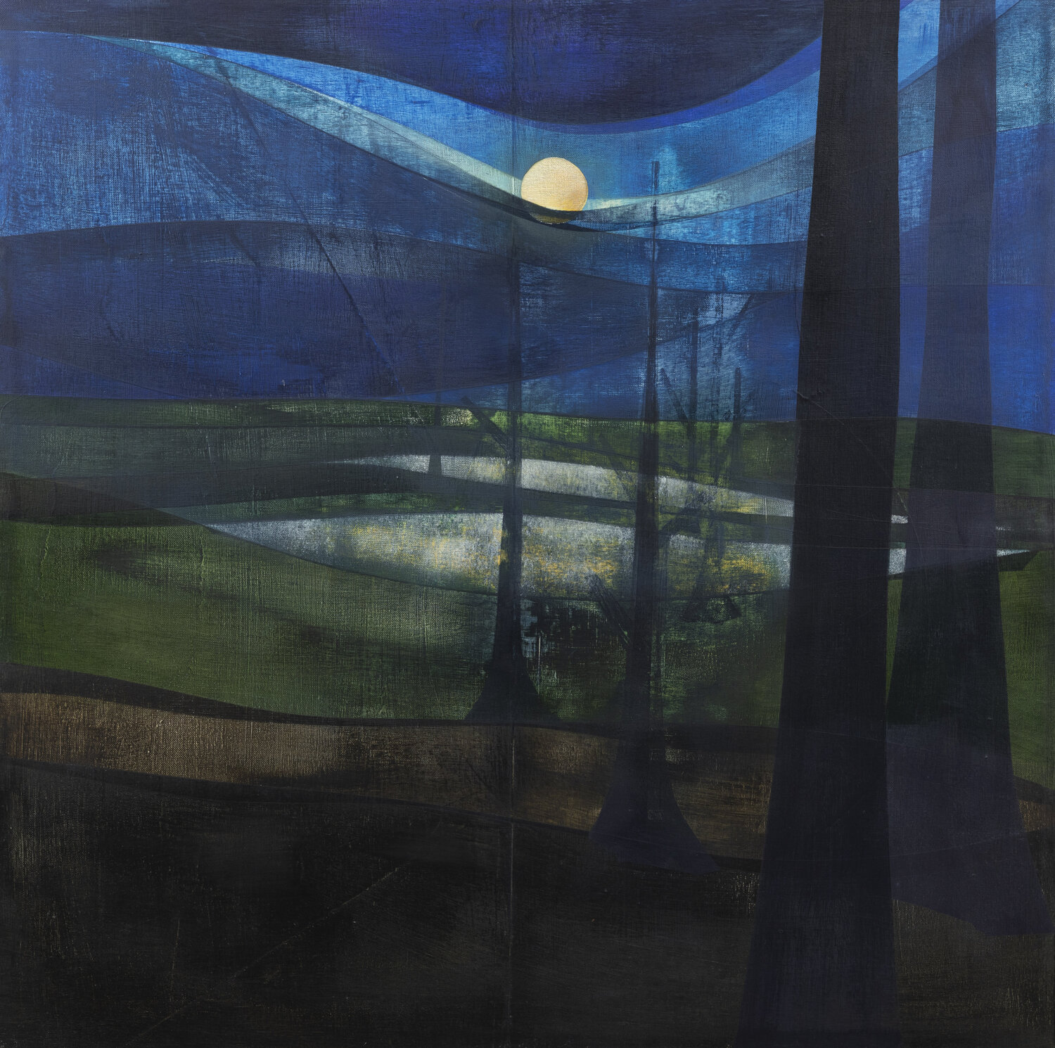 Moorlandschaft VII de Peter Knauer (2025): Pintura Acrílico en Lienzo ...