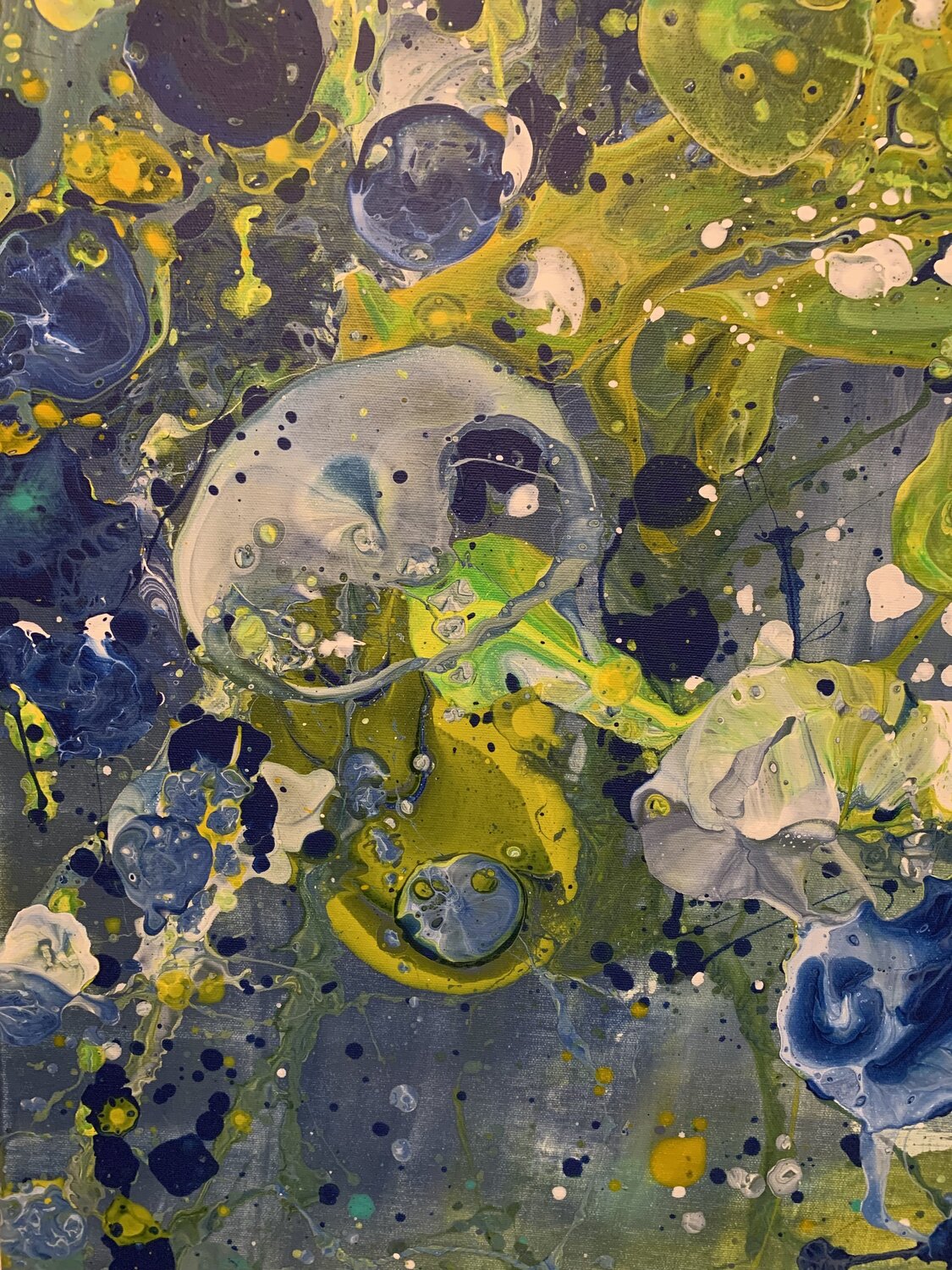 Blue Symphonie von Sandra Lederer (2022): Malerei Acryl, Lack auf ...