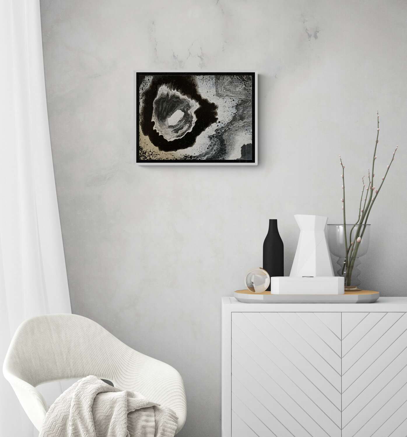 Wurmloch by Sandra Lederer (2022) : Painting Acrylic, Lacquer on Canvas ...