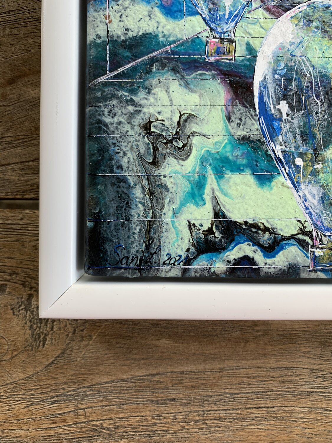 Kleine Ballons by Sandra Lederer (2021) : Painting Acrylic, Colored ...