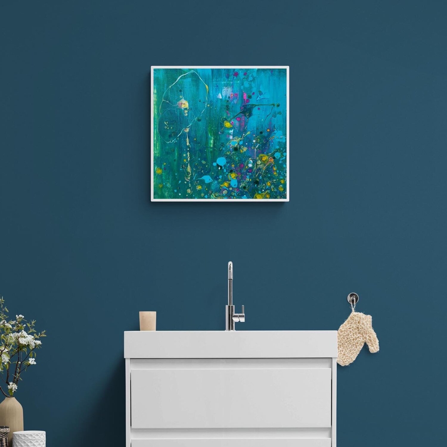 Waterworld by Sandra Lederer (2022) : Painting Acrylic, Lacquer on ...