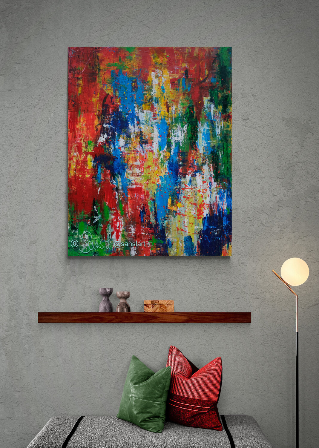 Carnival Brazil von Sandra Lederer (2019): Malerei Acryl, Lack auf Holz ...