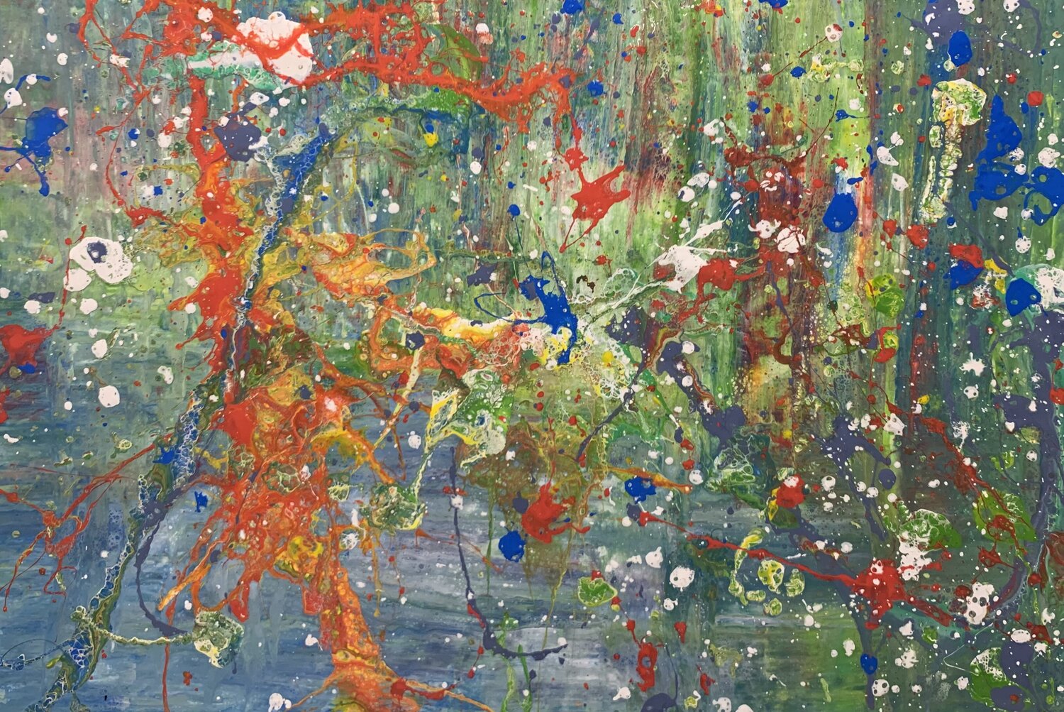 jungle fever by Sandra Lederer (2022) : Painting Acrylic, Lacquer on ...