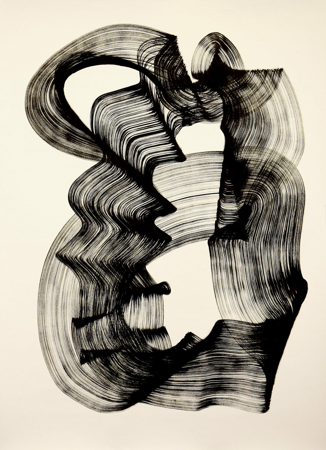 Lava Flow V2 de Alan Toledano (2021): Obra en papel Acrílico, Pigmento ...