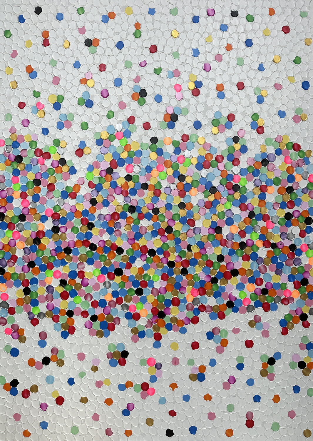 Confetti no.4 de Eren Oeguet (2025): Pintura Acrílico en Lienzo - Singulart