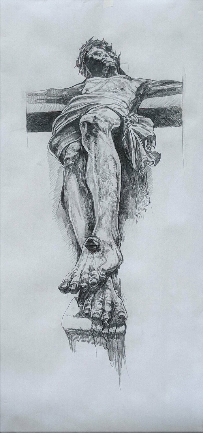 Jesus On The Cross Drawings In Pencil