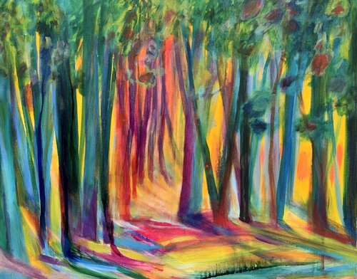 Sonnenwald by Anne Samson (2025) : Painting Acrylic on Canvas - Singulart