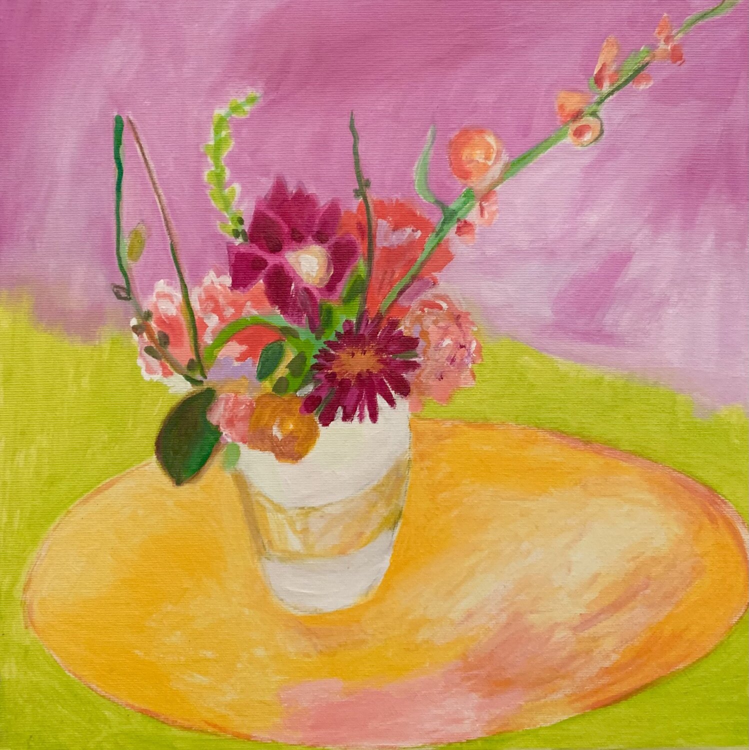 Alegria by Anne Samson (2024) : Painting Acrylic, India Ink on Canvas - Singulart