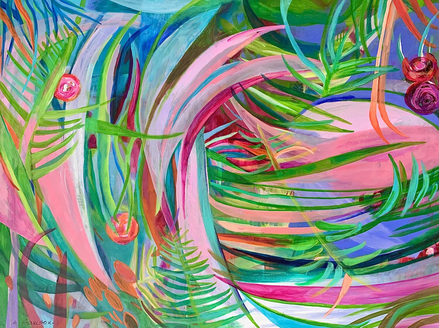 Wunderwald de Anne Samson (2025): Pintura Acrílico en Lienzo - Singulart