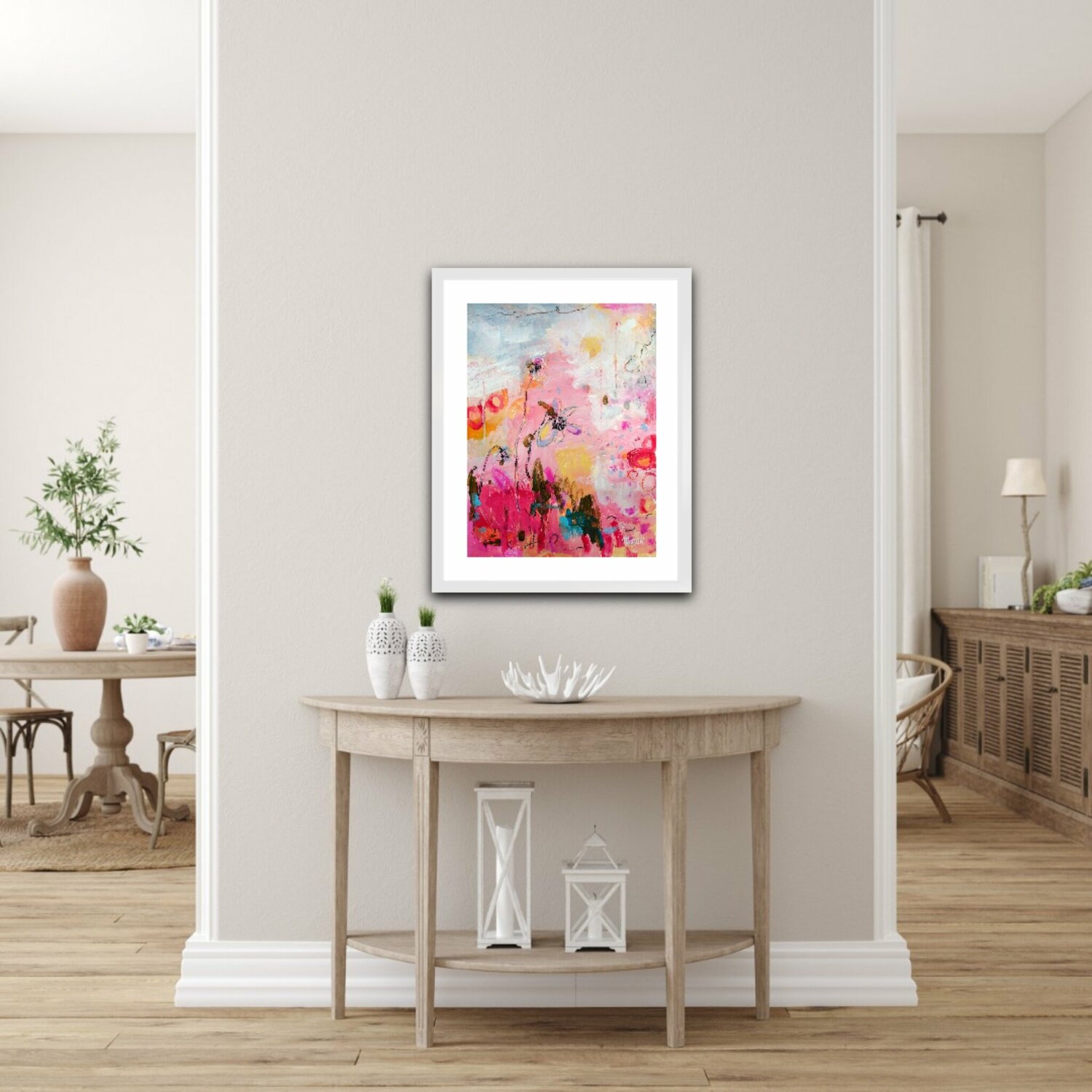 Wild flower by Marisol Evora (2021) : Work on Paper Acrylic, Charcoal ...