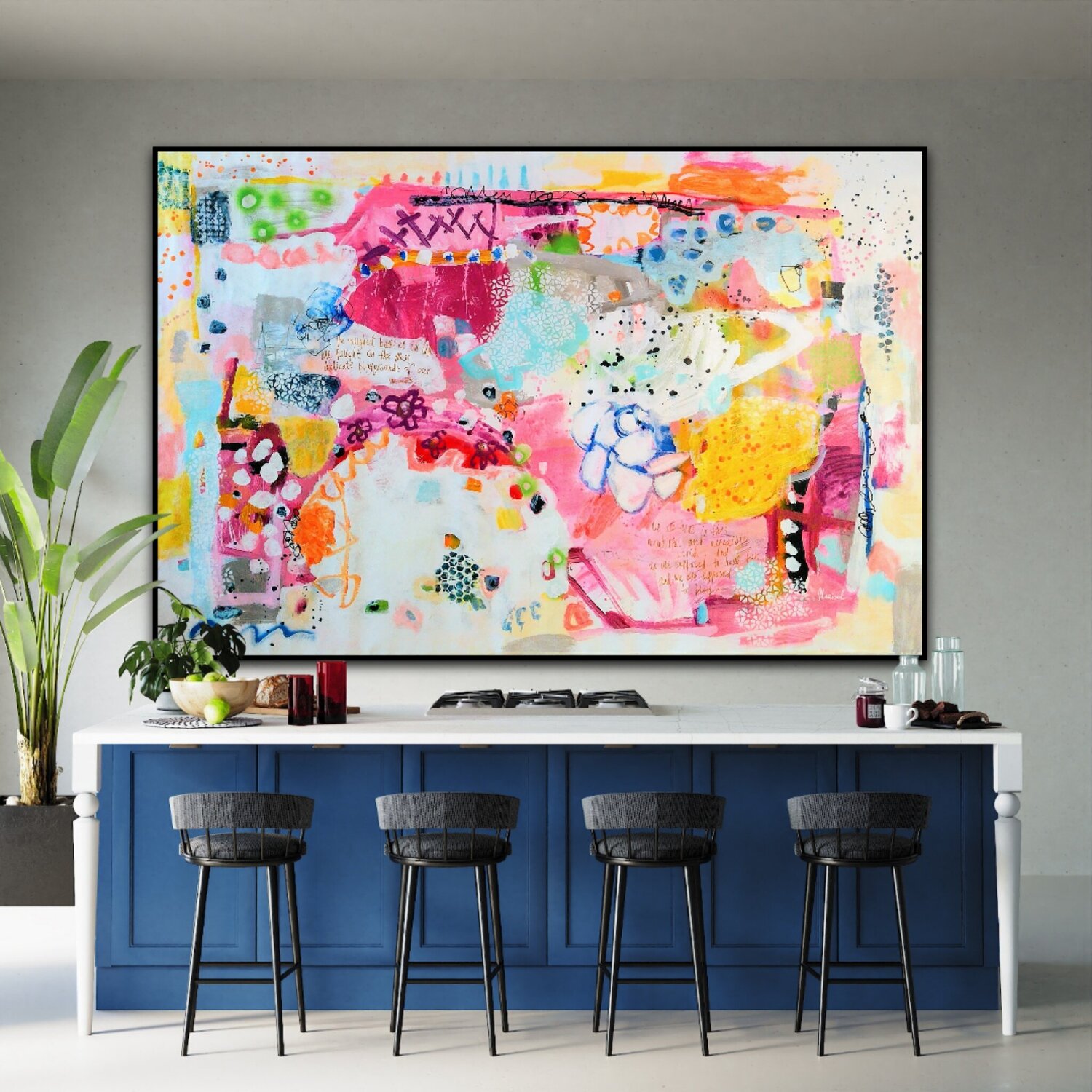 Playground by Marisol Evora (2022) : Painting Acrylic, Oil Pastel on ...