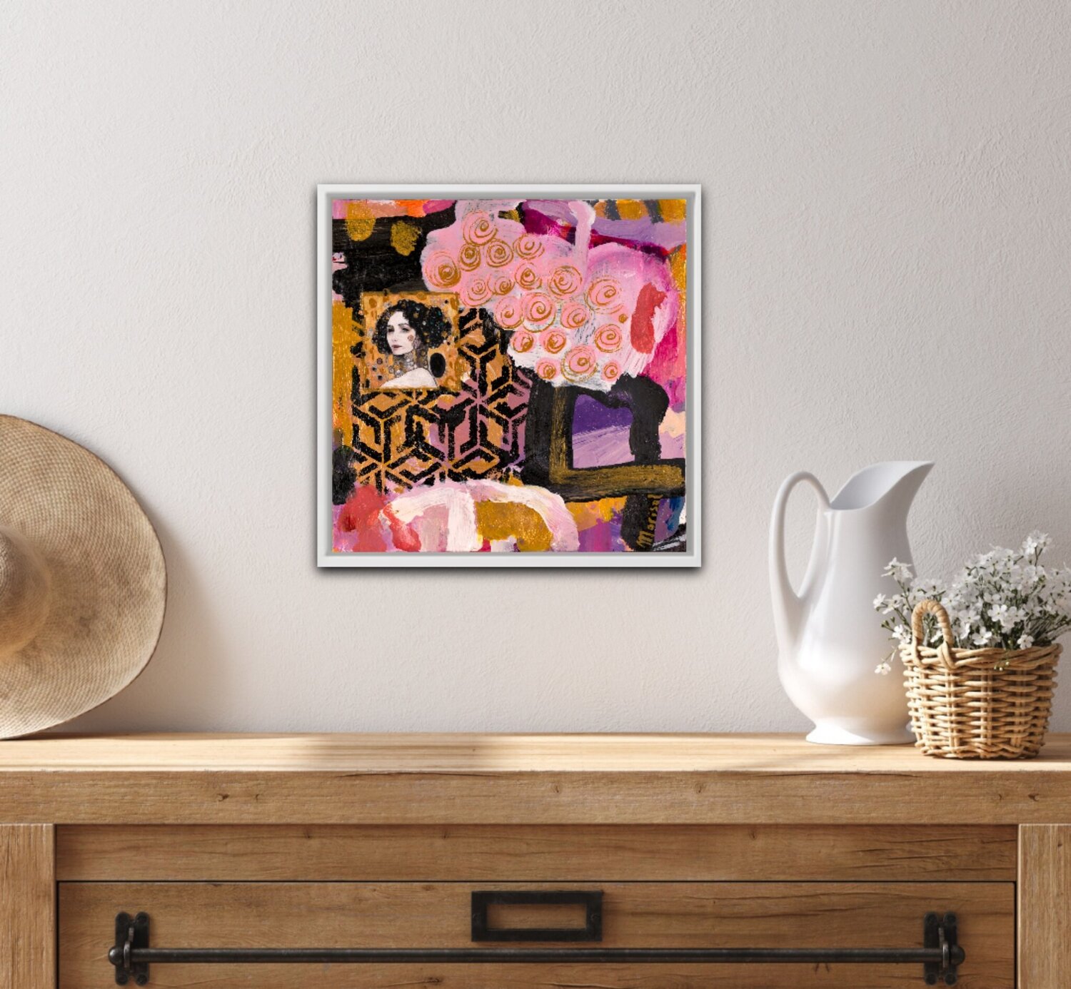 Gloria by Marisol Evora (2022) : Painting Acrylic, Oil Pastel on Wood ...