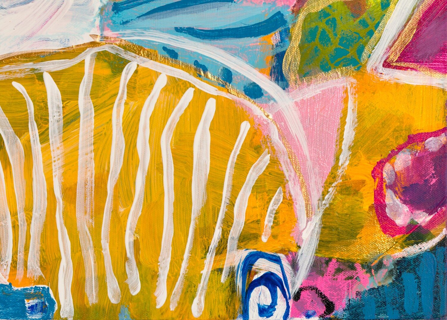 Mediterraneo by Marisol Evora (2022) : Painting Acrylic, Oil Pastel on ...