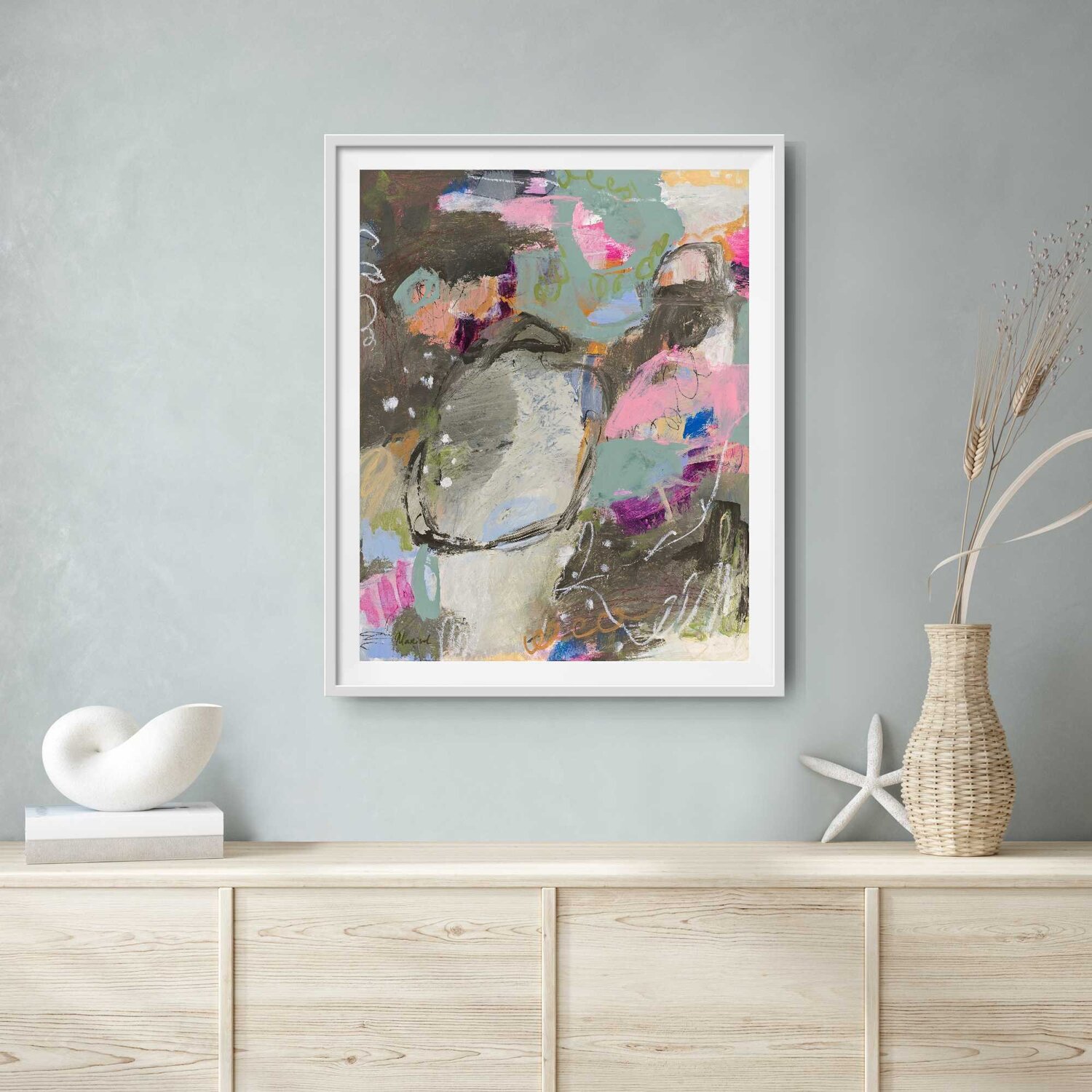 Going around by Marisol Evora (2022) : Painting Acrylic, Oil Pastel on ...