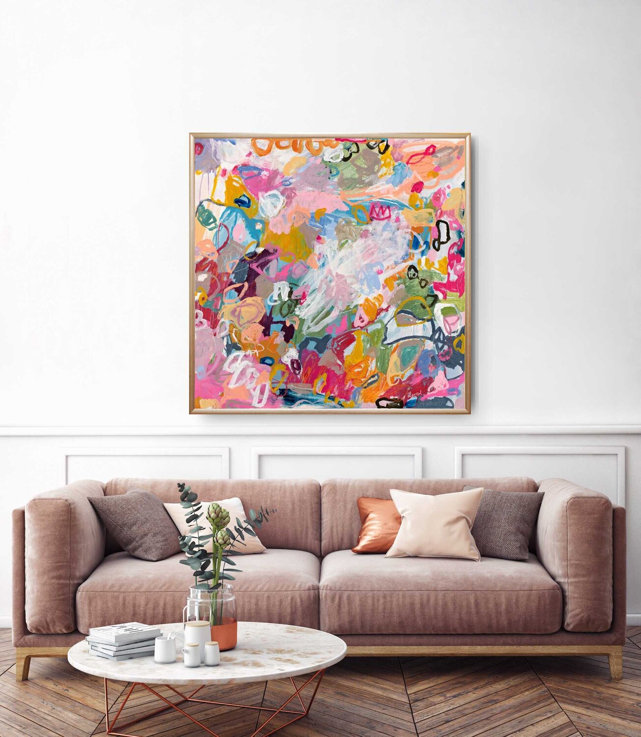 Celebration by Marisol Evora (2022) : Painting Acrylic, Oil Pastel on ...