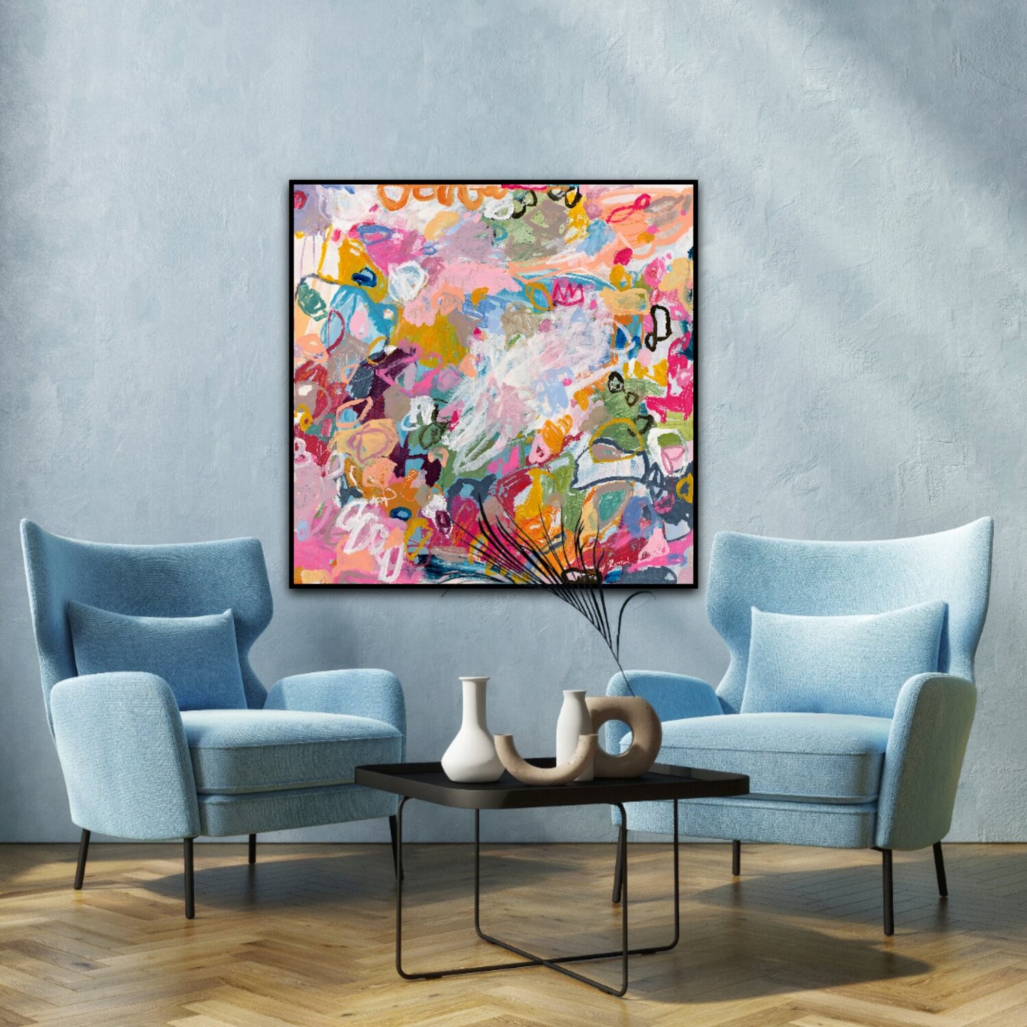 Celebration by Marisol Evora (2022) : Painting Acrylic, Oil Pastel on ...