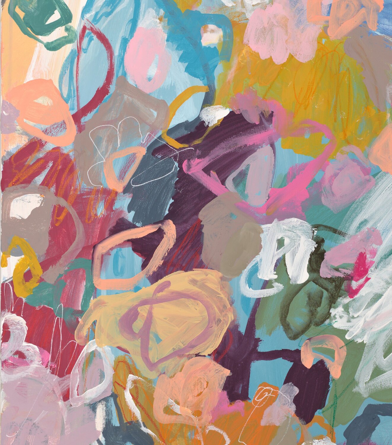 Celebration by Marisol Evora (2022) : Painting Acrylic, Oil Pastel on ...