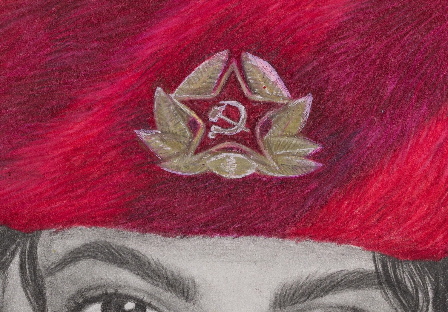 Michael Jackson and Red Ushanka by Marisol Evora (2022) : Drawing ...