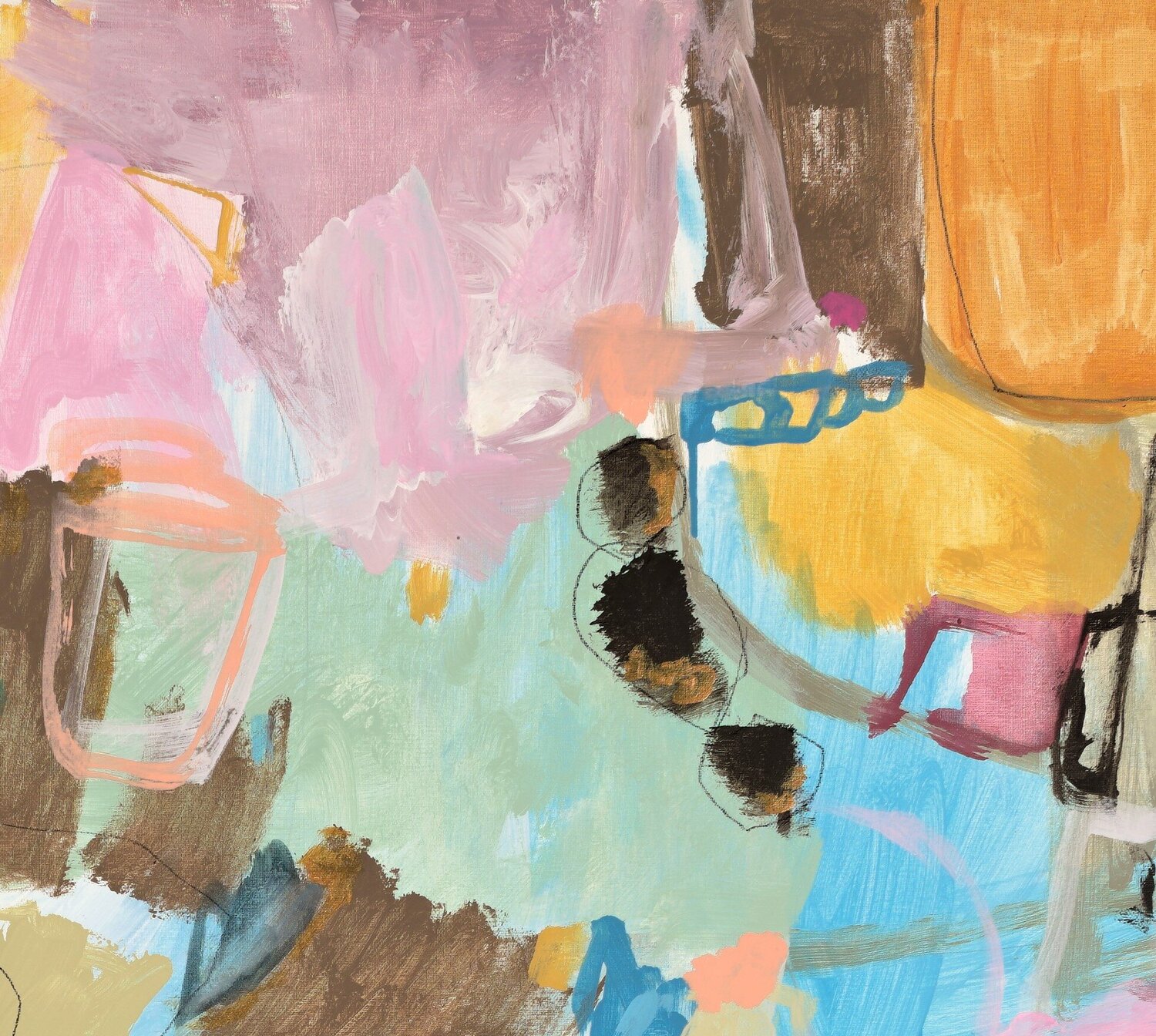 BOSSA NOVA BREEZE by Marisol Evora (2024) : Painting Acrylic, Charcoal ...