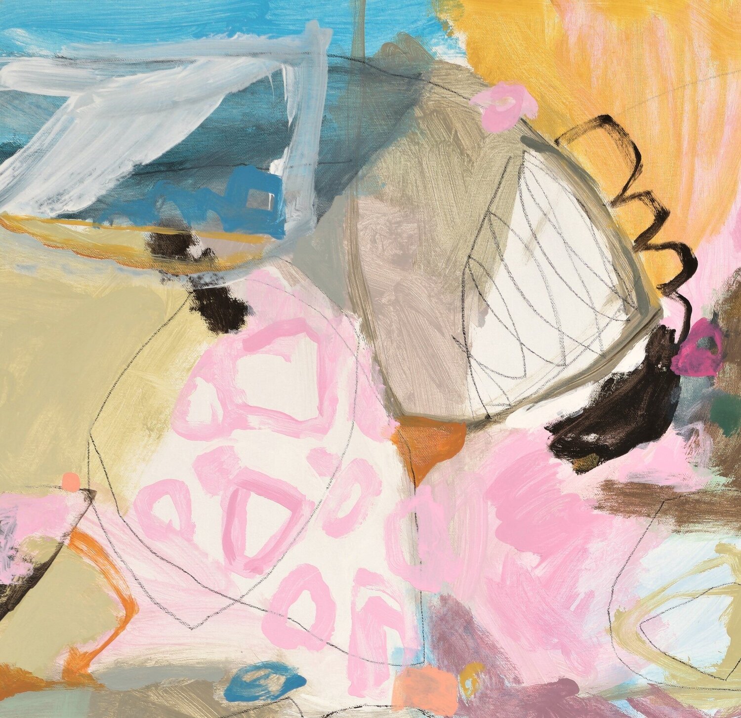 BOSSA NOVA BREEZE by Marisol Evora (2024) : Painting Acrylic, Charcoal ...