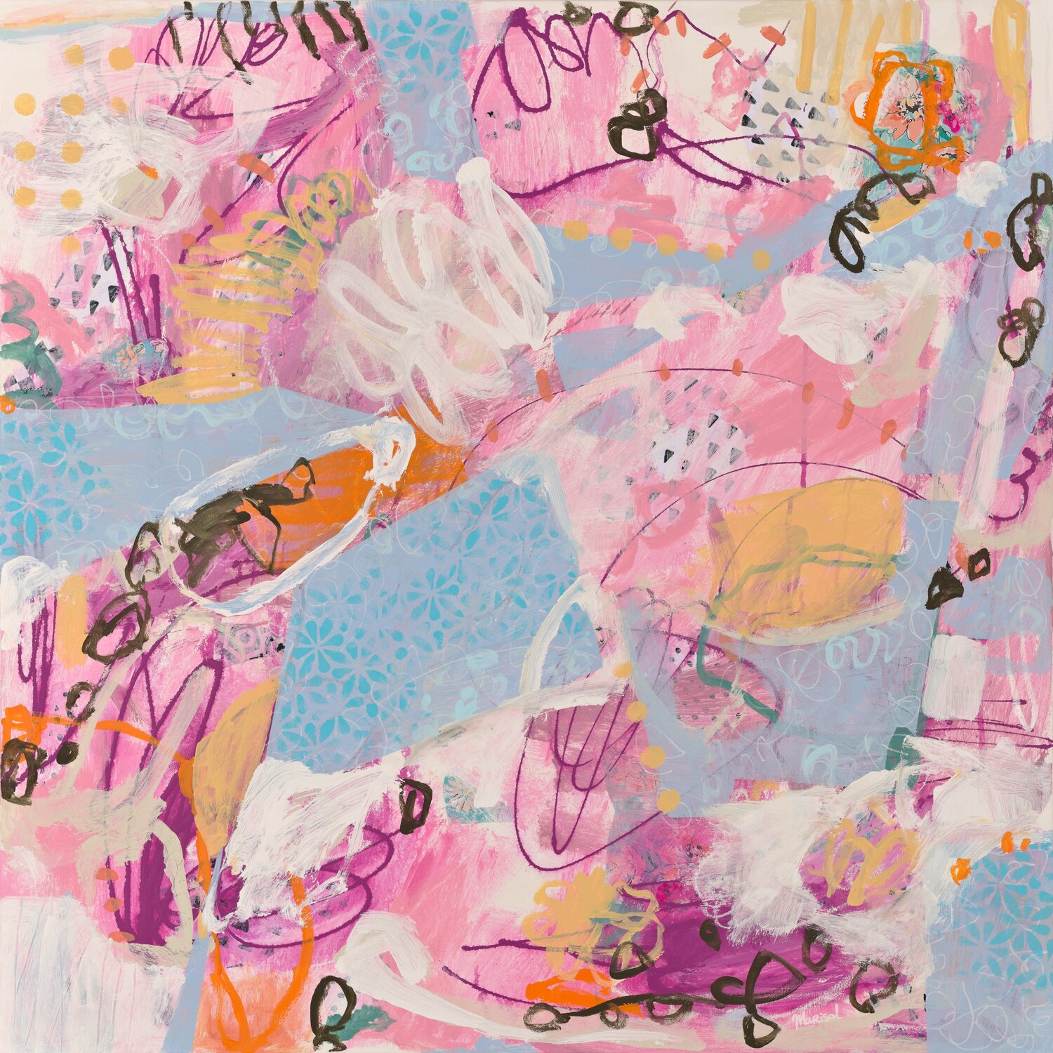 Love is in the Air by Marisol Evora (2023) : Painting Acrylic, Oil on ...