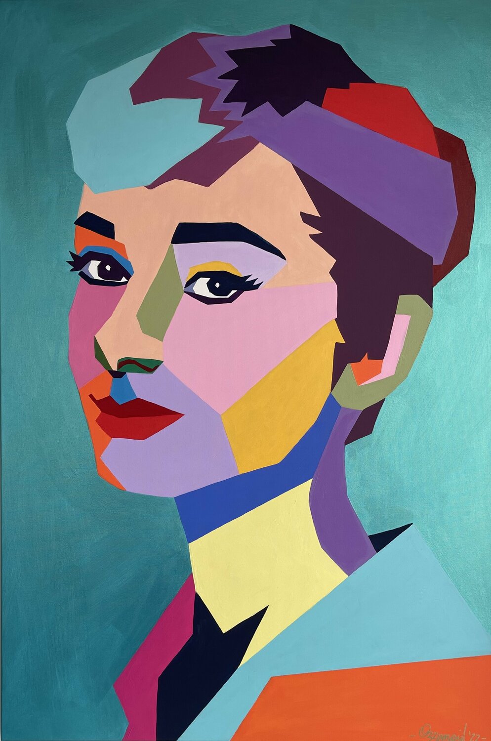 Audrey Hepburn Pop Art Painting