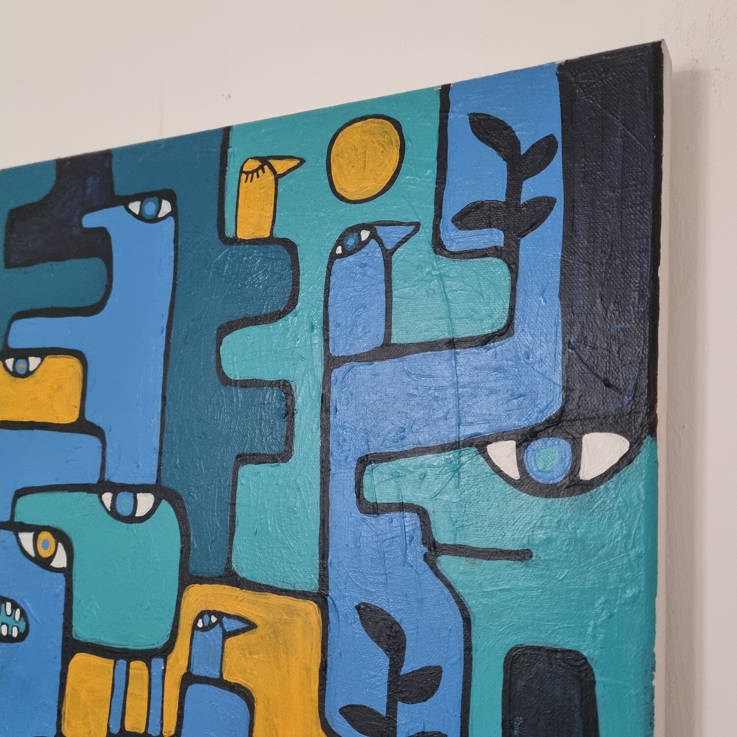 WHEN I'M OUT WALKING by Gabriele Bruns (2022) : Painting Acrylic on ...