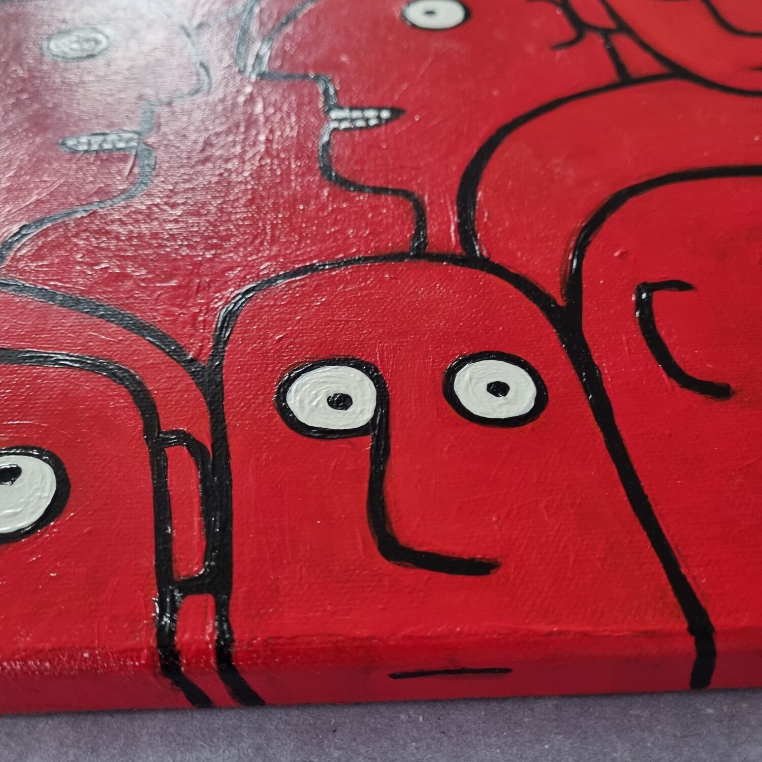 THEY von Gabriele Bruns (2025): Malerei Acryl auf Leinwand - Singulart