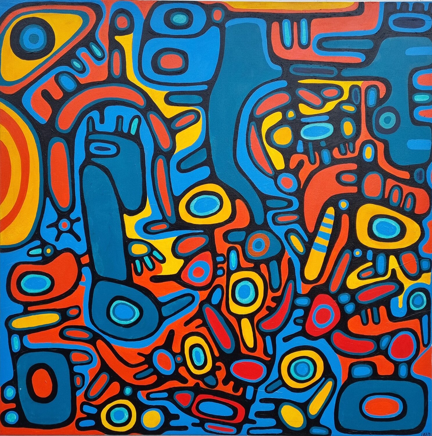 INSOLATION by Gabriele Bruns (2021) : Painting Acrylic on Canvas ...