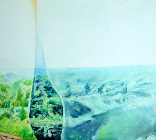 Green Bird by Sebastian Rudko (2022) : Painting Oil on Canvas - SINGULART