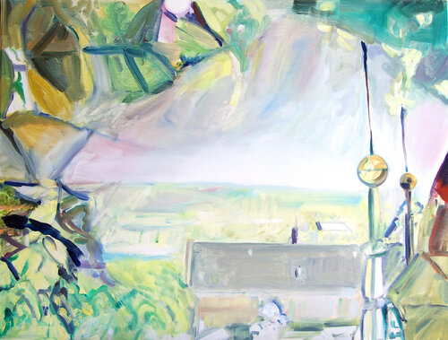 Green Bird by Sebastian Rudko (2022) : Painting Oil on Canvas - SINGULART