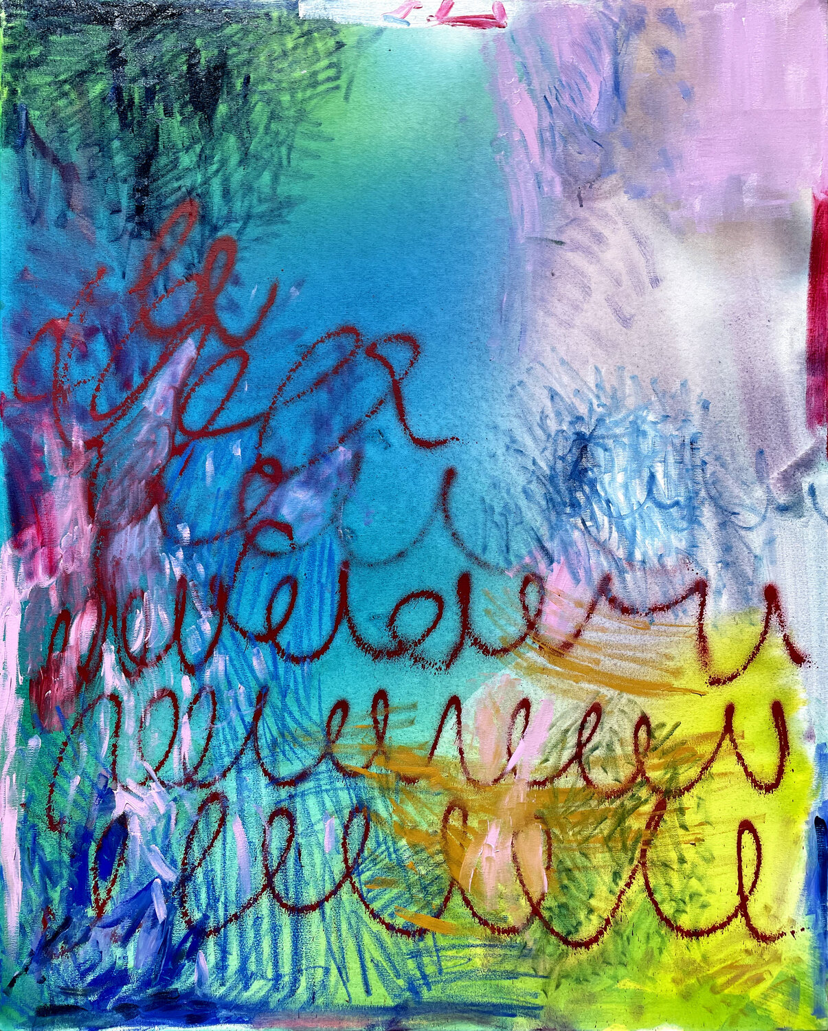 TELL ME ABOUT IT by Evgenia Makarova (2024) : Painting Acrylic, Oil on Canvas - Singulart