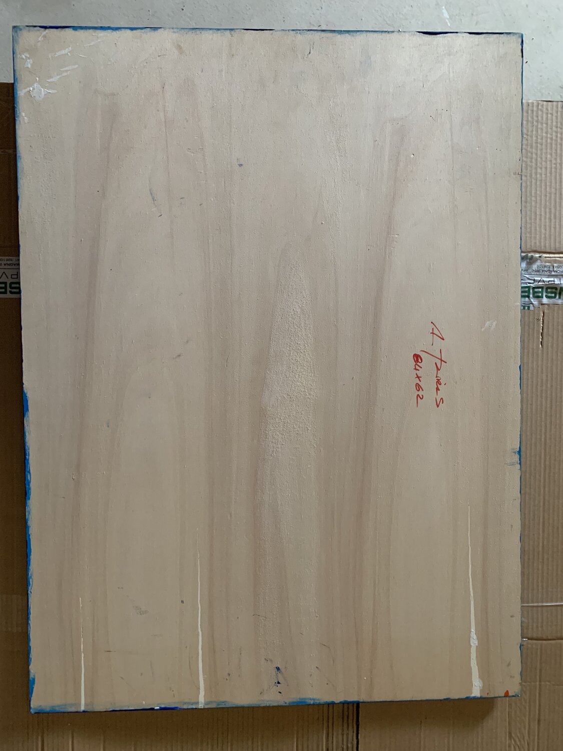 BLUE FLOW von Alessandro Piras (2023): Malerei Acryl auf Holz - Singulart