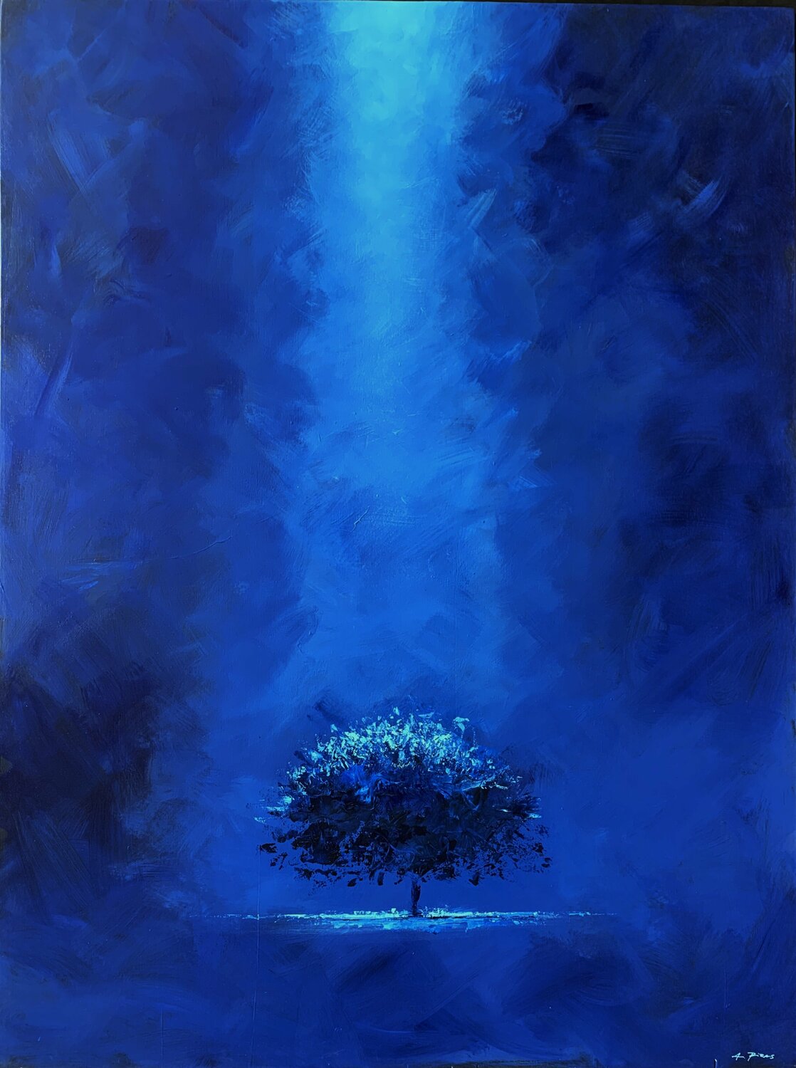 DEEP BLUE by Alessandro Piras (2020) : Painting Acrylic, Enamel on Wood ...