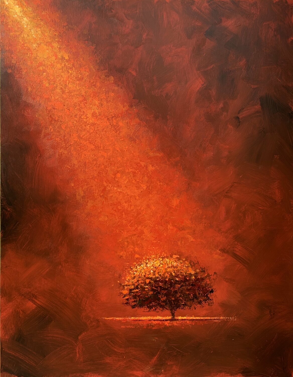 DEEP RED by Alessandro Piras (2020) : Painting Acrylic, Enamel on Wood ...